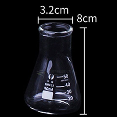 1 PC Lab  Erlenmeyer Borosilicate Glass High Resistant Stirr