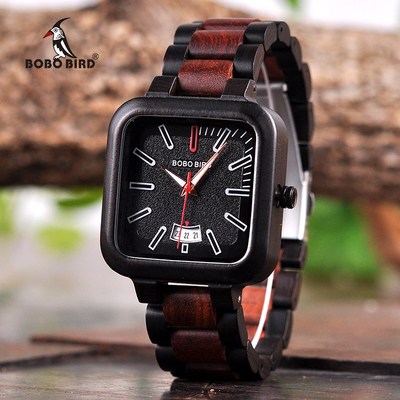 BOBO BIRD Men Watches Wooden Saat erkek Wristwatches Male J