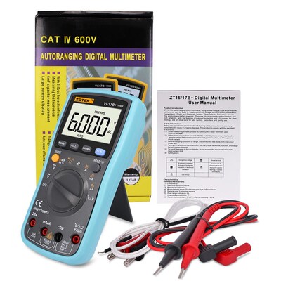 ZOTEK VC17B 6000 Counts Digital Multimeter with Backlight AC