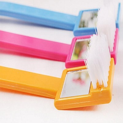 Mirror Toilet Brush Cleaner Scrubber  Bathroom Accessory