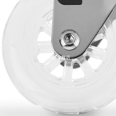 Set of 4 x Castors for Transparent Furniture 75 mm with Stop