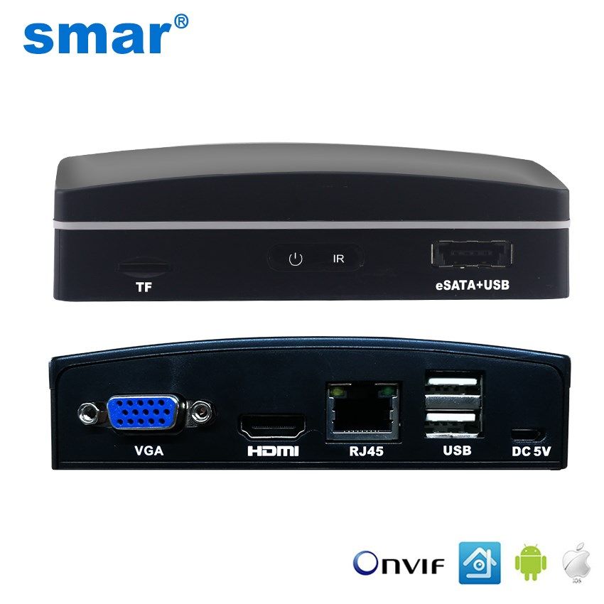 Smar Super Mini NVR 4CH 8CH Network Recorder NVR Onvif_虎窝淘