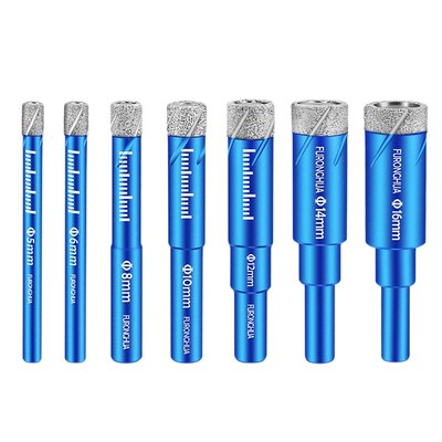 7Pcs Floor Tiles Vitrified Brick Drilling Bits Granite Marbl