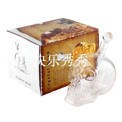 wine decanter Crystal Head Glass Skull Bottle magic decanter
