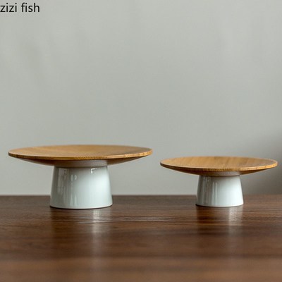 Bamboo Wood Fruit Bowl Wooden Dishes Dessert Snack Dishes Ce