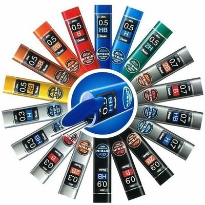 Pentel AIN Stein Mechanical Pencil Refill Lead 0.3 0.5 0.7
