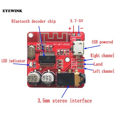 Bluetooth Audio Receiver board Bluetooth 4.1 mp3 lossless de