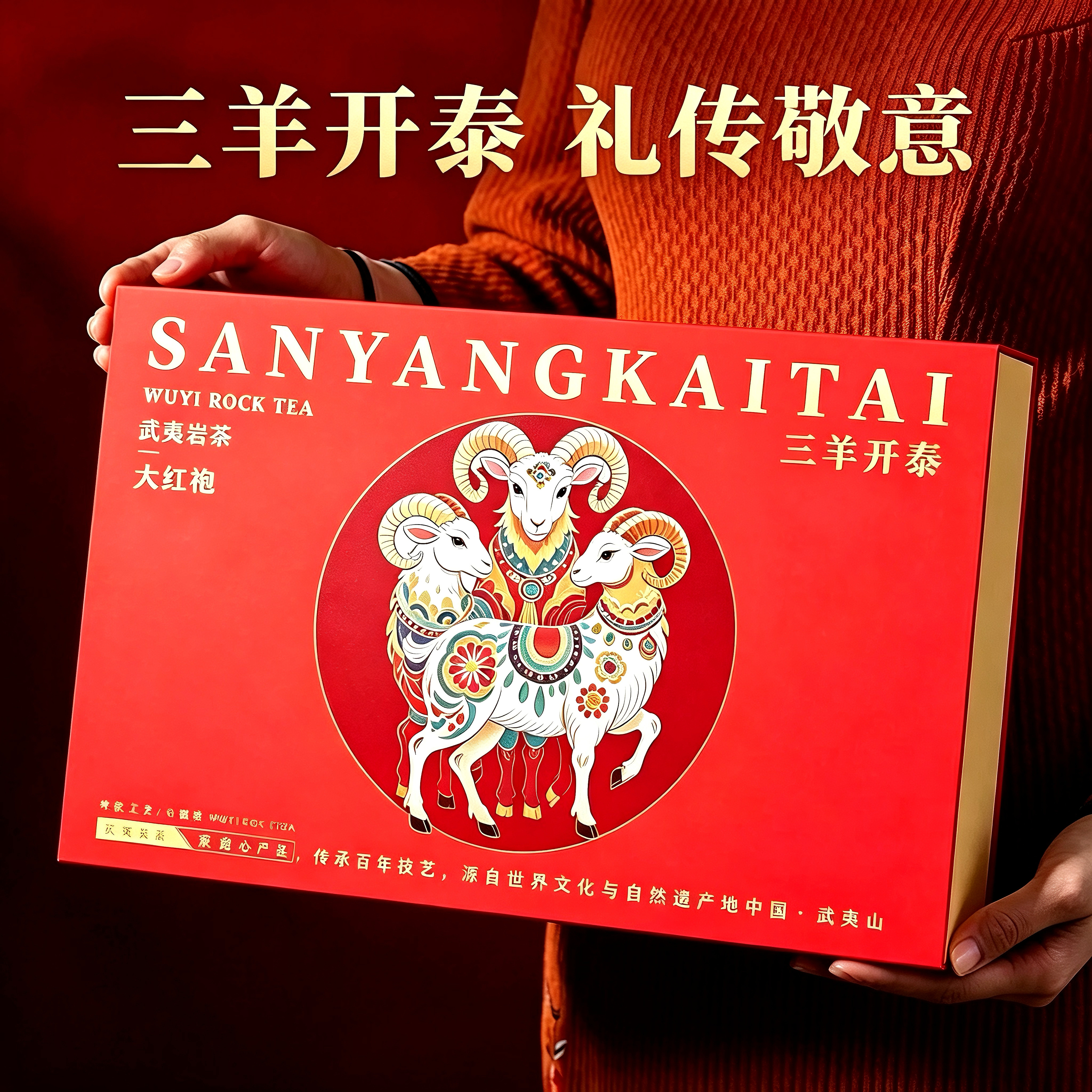 春节中秋节茶礼大红袍肉桂茶叶企业私人订制伴手礼送礼品高端茶礼