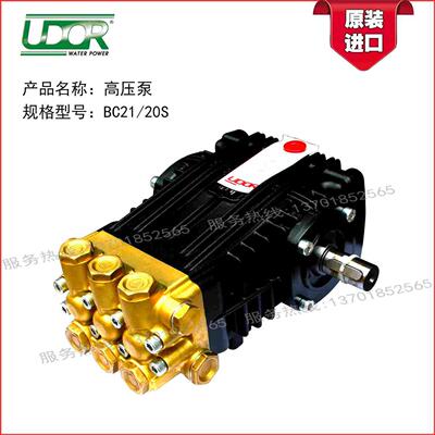 UDOR意大利原装进口BC21/20S高压柱塞泵200公斤200BAR20MPA21升