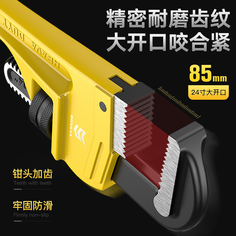 管子钳多功能快速水管钳水暖喉钳管钳工业级扳手家用管丝钳