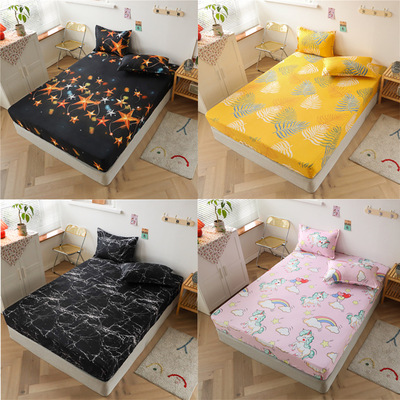 soft bed sheets fitted sheet cotton pillow cases 床笠 枕套