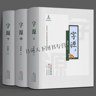 字源 精装 全三册 古代汉字研究常用汉语字典现代大词典基本知识 甲骨文书法国学识字教材书籍 辞源说文解字 天津古籍出版社