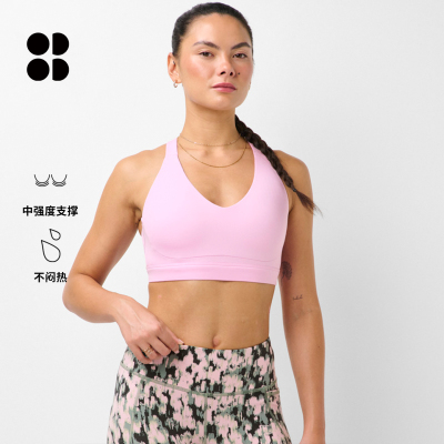 SweatyBetty中强度支撑运动文胸