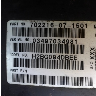 H2BG094DBEE H2BG104DBEE H2BG124DBEE 原装布里斯托设备压缩机