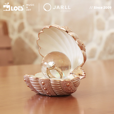 JARLL浪漫戒指水晶球结婚礼物