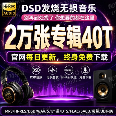 DSD音源车载HIFI发烧音质hires无损音源WAV母带音源音乐下载