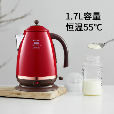 中山制造Jacal积高GL-E11A不锈钢电热水壶 自动恒温1.7L大容量家