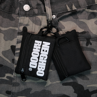 NBHD帆布工装简约便携式耳机包零钱包卡包钥匙扣挂脖款