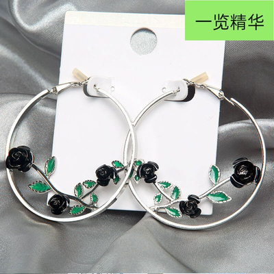 好货occident exaggerate Circle earring gentlewoman temperame