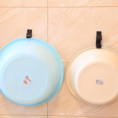 浴室卫生间置放盆架壁挂免打孔厕所墙壁简易收纳置物宝宝洗衣洗澡