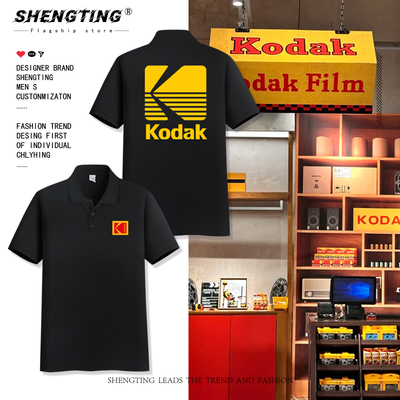 柯达联名t恤Kodak摄影师单反相机爱好者发烧友polo衫短袖可定制