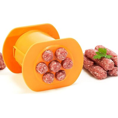 One Press Sausage Hot Dog Strips Maker 7 Sausages Non Stick