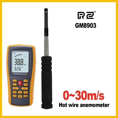 GM8903 Anemometer Wind Speed GaugeTemperature Measuret SB In