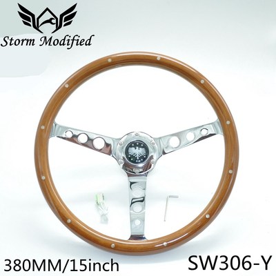 SuTong Universal 15inch Mahogany Wood Round hole shape  Stee