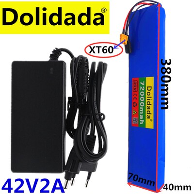 XT60 36V 10S4P 72Ah 600W High power capacity 18650 lithium b