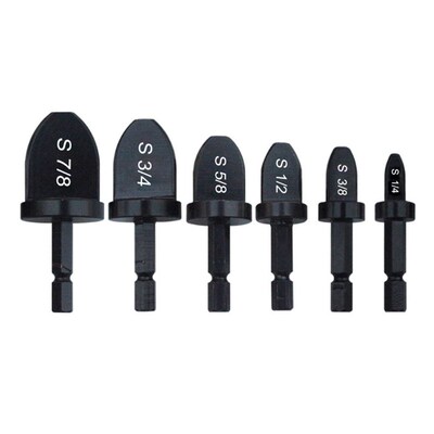6pcs Tube Expander Swaging Tool Drill Bit Set for Air Condit