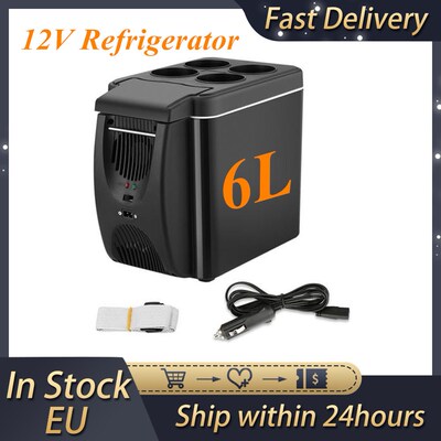 Portable 12V Refrigerator Freezer Heater 6L Mini Car Freezer
