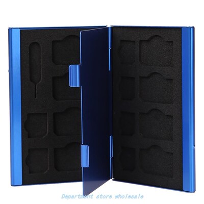 15 in 1 Aluminum Storage Box Bag Memory Card Case Holder Wal