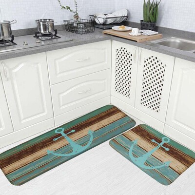 Kitchen Mat Bedroom Entrance Doormat Bathroom Flannel Bath M
