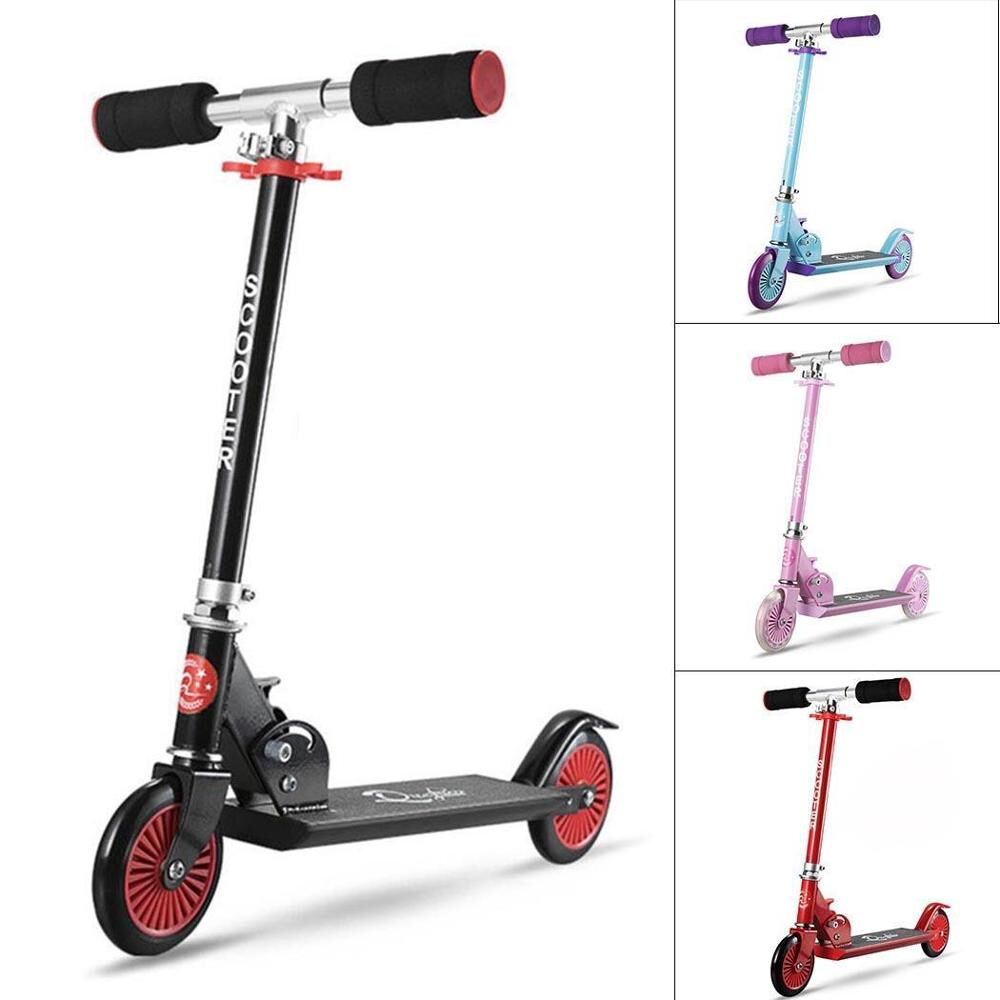 Aluminum Scooter, Adjustable Kids Pedal Scooter, Folding Kid_虎窝淘
