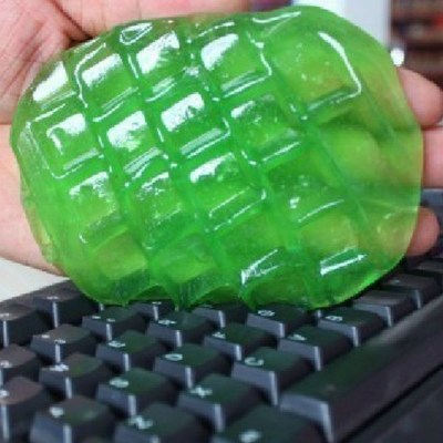 Transparent crystal clean gum computer laptop keyboard clean