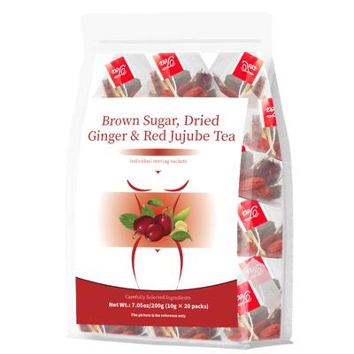 Brown Sugar Dried Ginger Red Jujube Tea 红糖黑糖姜枣茶