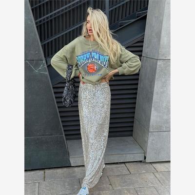 Sequinlongskirt欧美