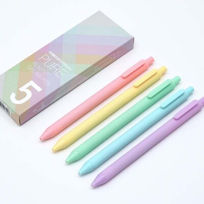 KACOGREEN Pen 5pcs/pack KACO Pure Plastic Gel-Ink Pen ,  Sig