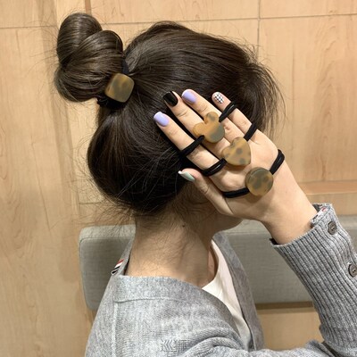 Net red ins headband hairband simple tie hair Rubber Band Le