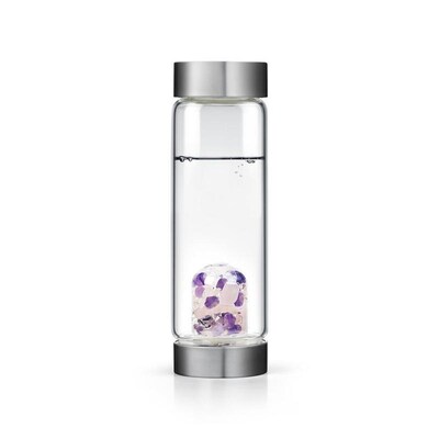 Soffe 600ml Energy Healing Natural Crystal Water Bottle Gems