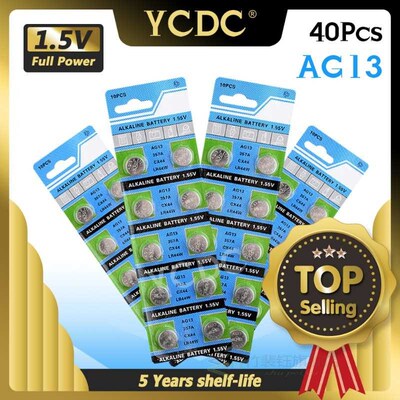 40x Coin Cell Battery 1.55V SP303 SR1154 SR44 SR44SW SR44W S