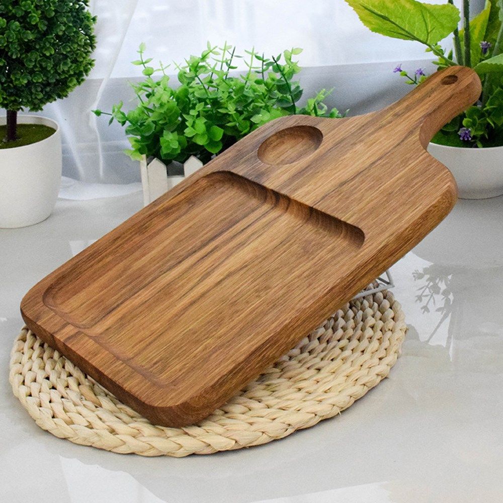 Fashion Wood Food Plate Black Walnut Chopping Blocks Kitche_虎窝淘