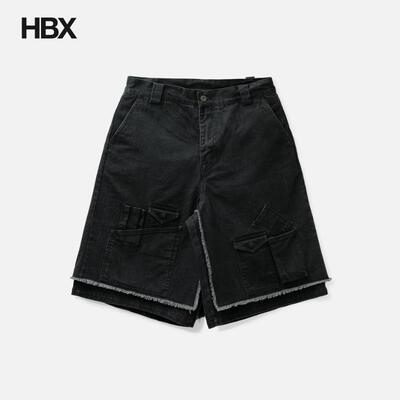 AJOBYAJO Washed Layered Cargo Skirt Shorts 短裤HBX