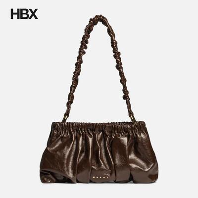 Marni Leather Gathered Clutch 单肩包女HBX
