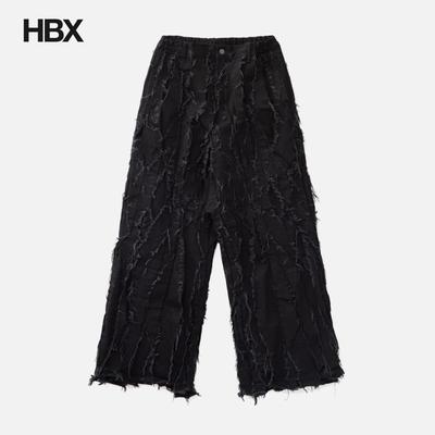 SONGZIO Asymmetric Pleats Denim 牛仔裤男HBX