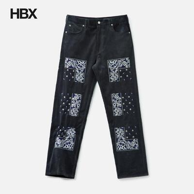 NOMARHYTHM TEXTILE Bandana Embroidery Corduroy 长裤 HBX