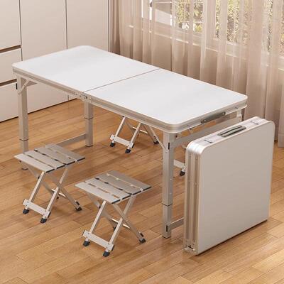 Folding table stalls folding outdoor portable lifting table camping picnic night market folding