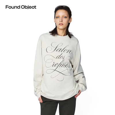 Found Object 落选者沙龙印花廓形长袖针织衫 Weite Strickjacke