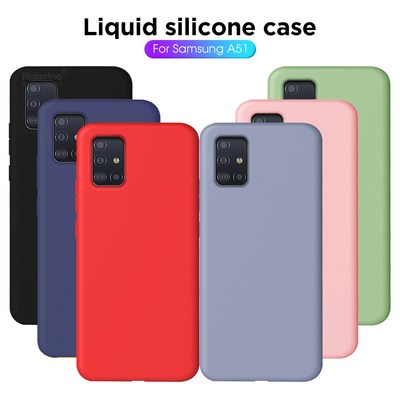 For Samsung A51 Case Cover Ultra thin Liquid TPU Silicone P