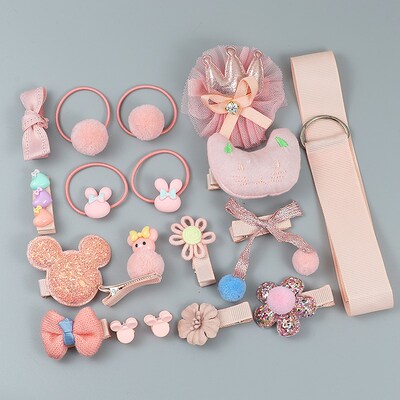 18 Piece hair clip set Cute Hair Accessories Girl headwear B
